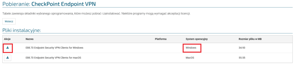 Konfiguracja połączenia VPN (Windows) z CheckPoint Endpoint VPN ...